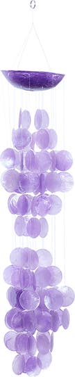 GINGER BIRCH STUDIO Purple Capiz Shell Waterfall Windchime | Nordstromrack