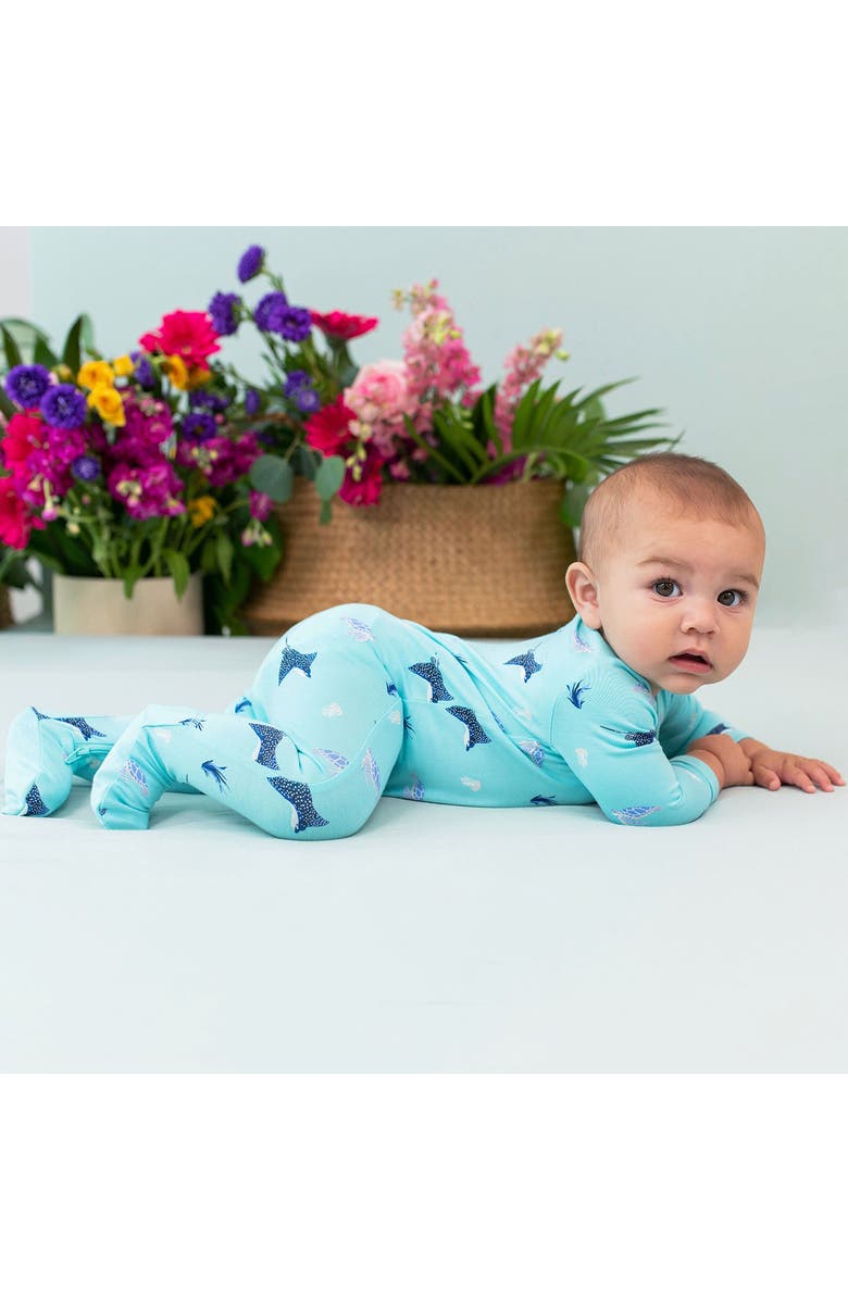 Kyte BABY Eagle Ray Zip Footie | Nordstromrack