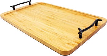 BergHOFF Wrought Iron Handle Bamboo Tray | Nordstromrack
