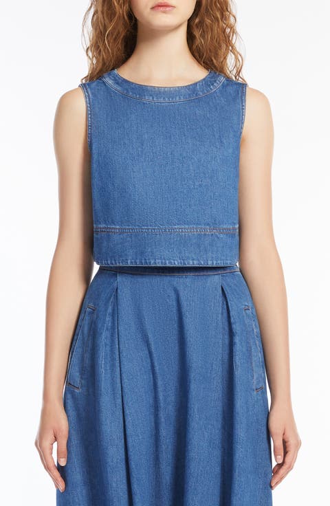 Women's Crop Top Denim Tops | Nordstrom