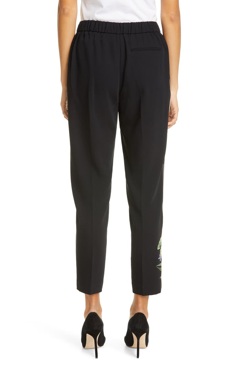 Ted Baker London Kinalee Highland Side Stripe Floral Detail Trousers ...