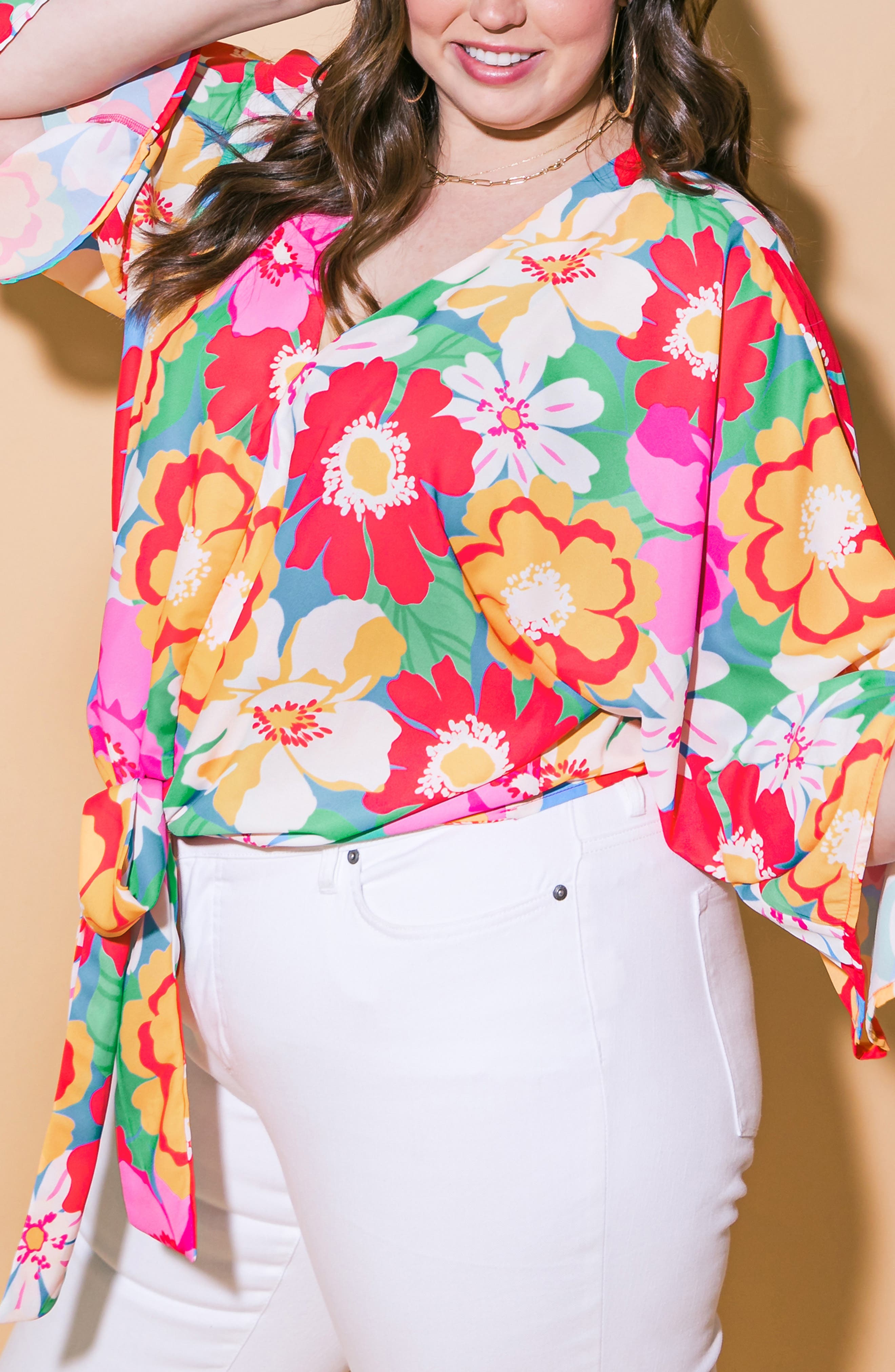 FLYING TOMATO Print Woven Top | Nordstromrack