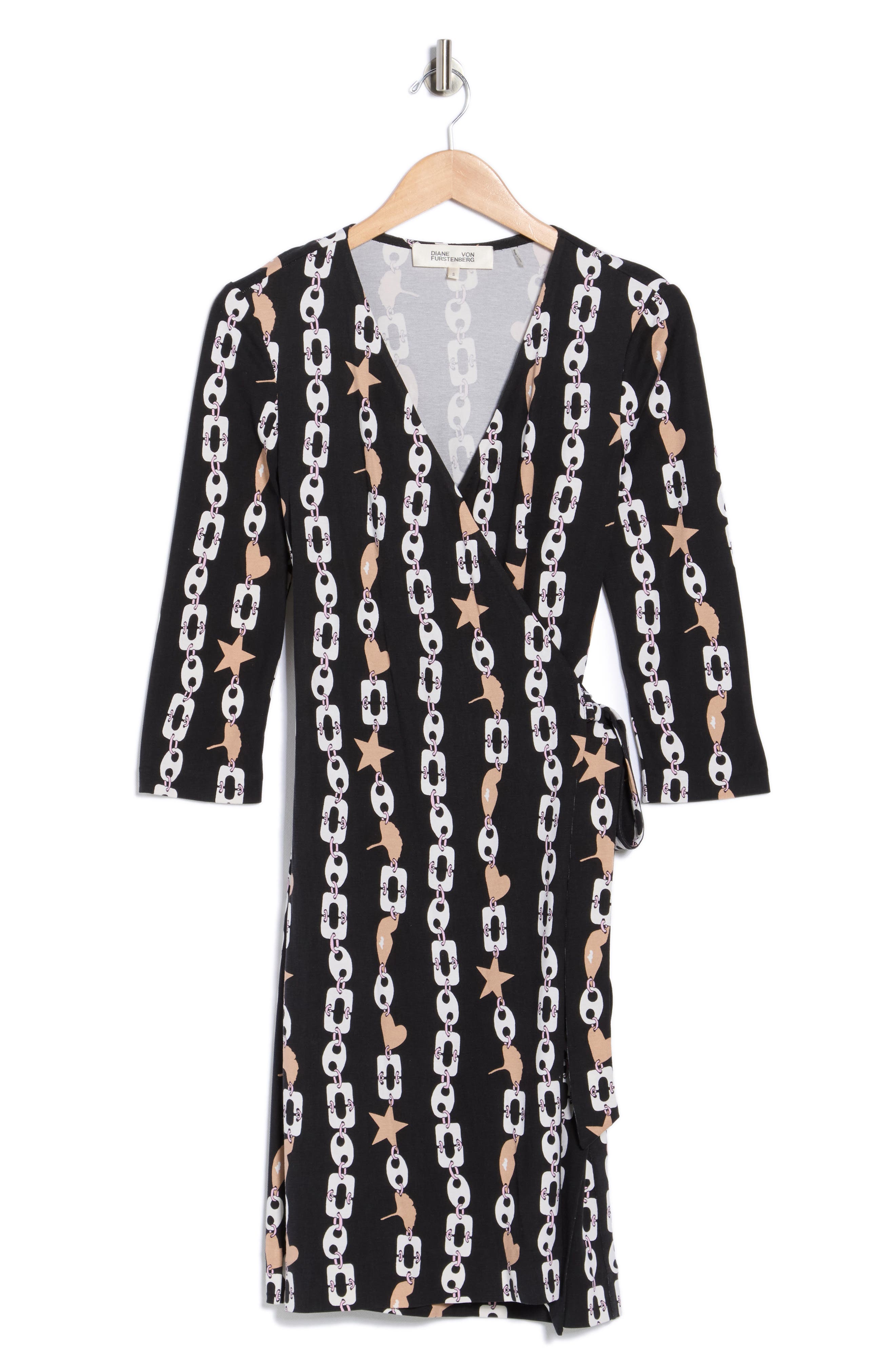 New Julian Print Silk Jersey Wrap Dress (Women) | Nordstromrack