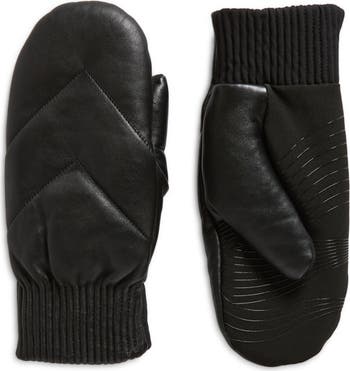 U|R Quilted Leather Puffer Mitten | Nordstrom
