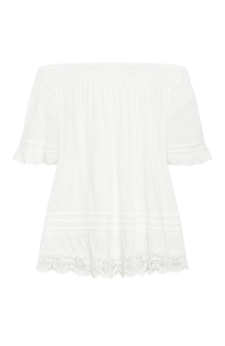 City Chic Flirtini Off the Shoulder Short Sleeve Top | Nordstromrack