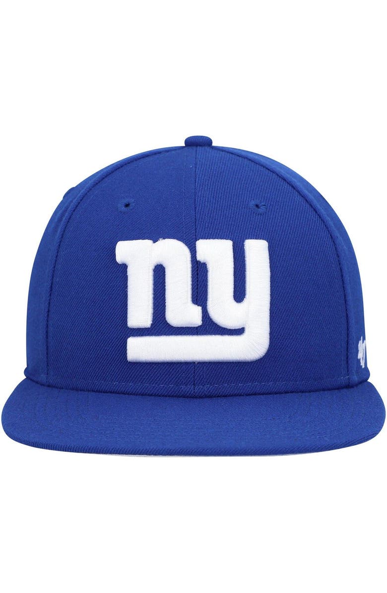 '47 Youth '47 Royal New York Giants Lil Shot Captain Snapback Hat ...