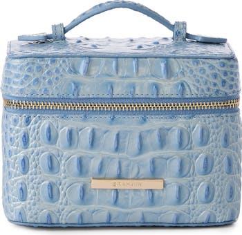 Brahmin Small Charmaine Croc Embossed Leather Train Case | Nordstrom