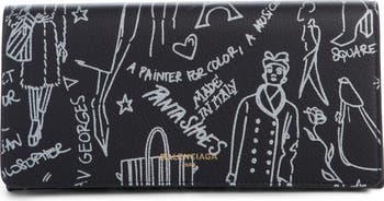 Balenciaga City Graffiti Embellished Calfskin Wallet | Nordstrom