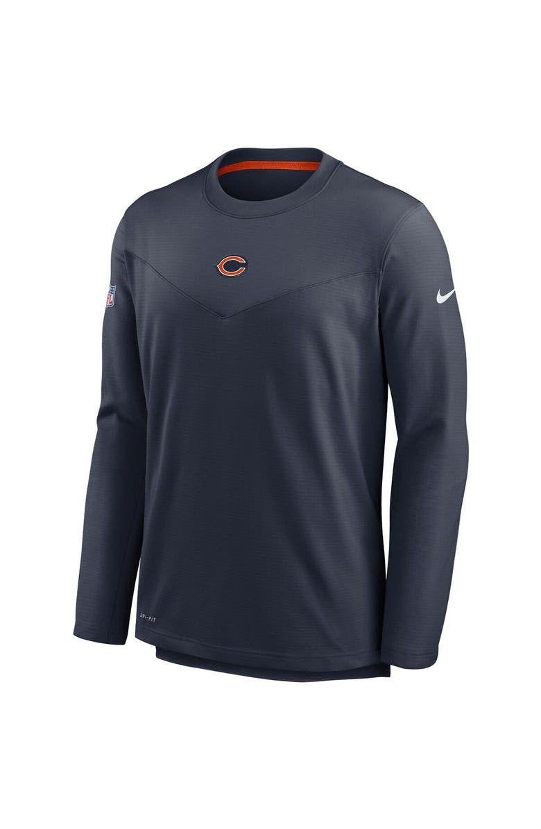 Nike Men's Nike Navy Chicago Bears Sideline Team Performance Pullover ...