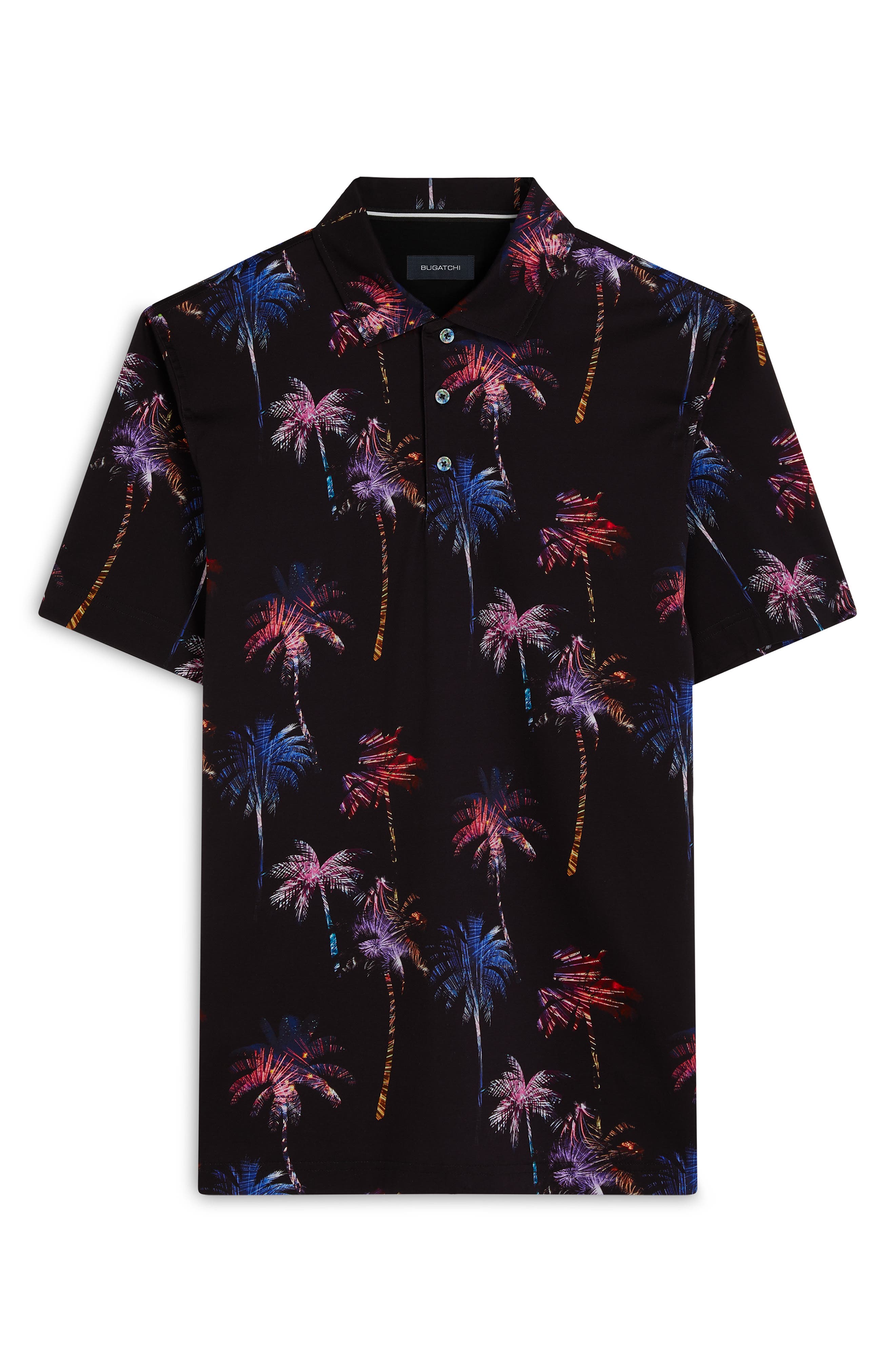 Bugatchi Digital Print Cotton Polo Shirt | Nordstromrack
