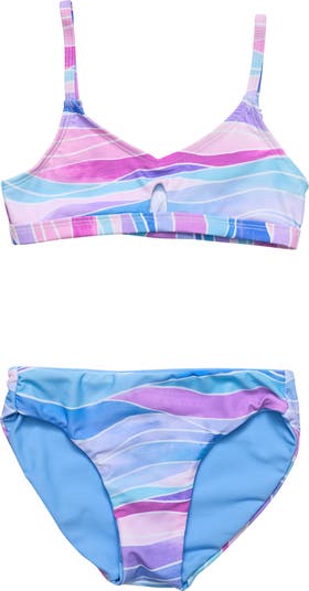 Snapper Rock Kids' Water Hues Keyhole Two-Piece Bikini | Nordstrom