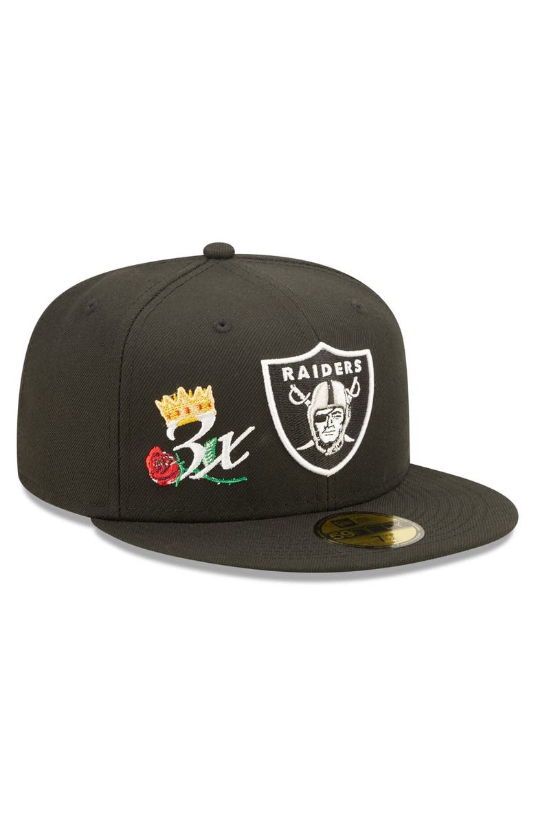 New Era Men's New Era Black Las Vegas Raiders Crown 3x Super Bowl ...