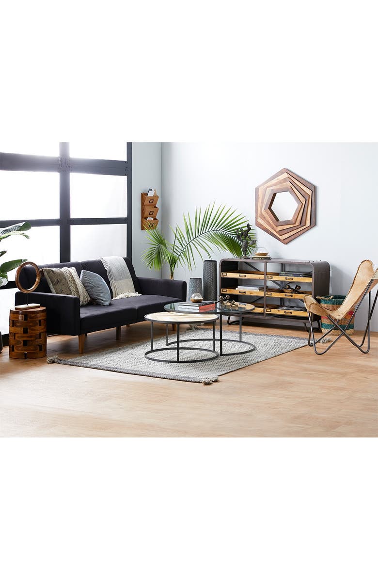 SONOMA SAGE HOME Brown Mango Wood Circle Geometric Sculpture with ...