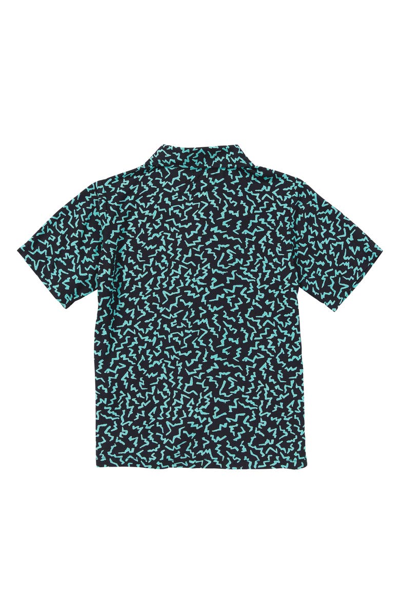 Volcom Kids' Asphalt Beach Squiggle Print Camp Shirt | Nordstromrack