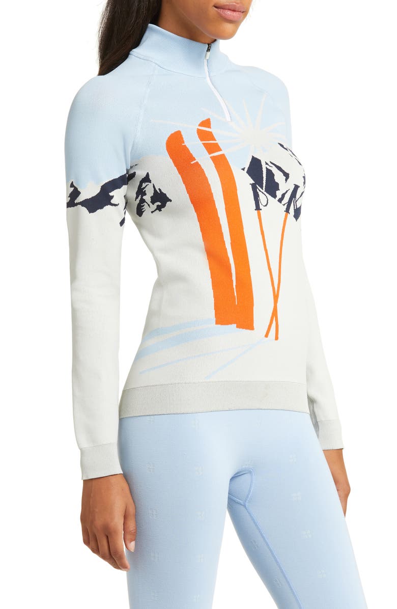 Sweaty Betty Ski Mock Neck Quarter Zip Pullover Sweater | Nordstromrack
