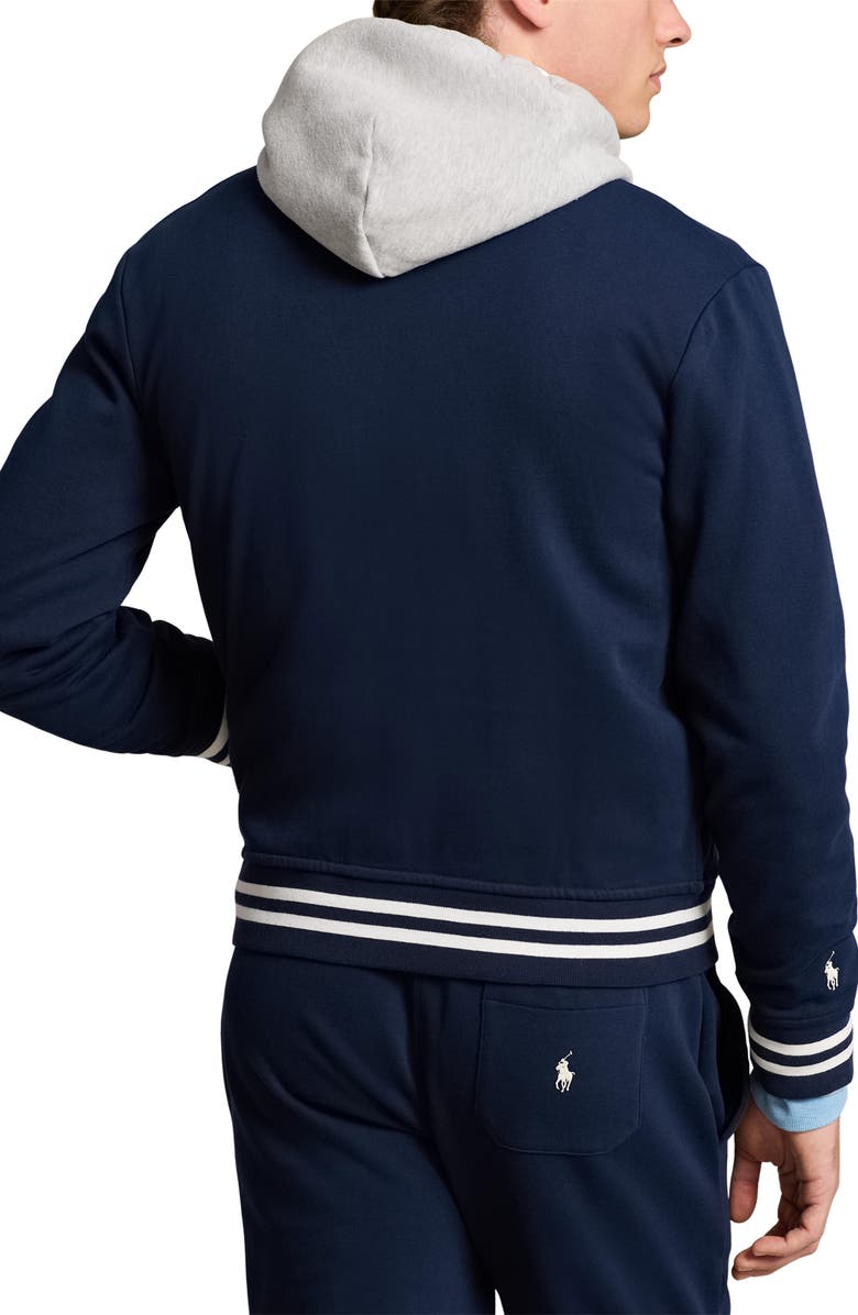 Polo Ralph Lauren Felted Snap-Up Baseball Jacket | Nordstrom