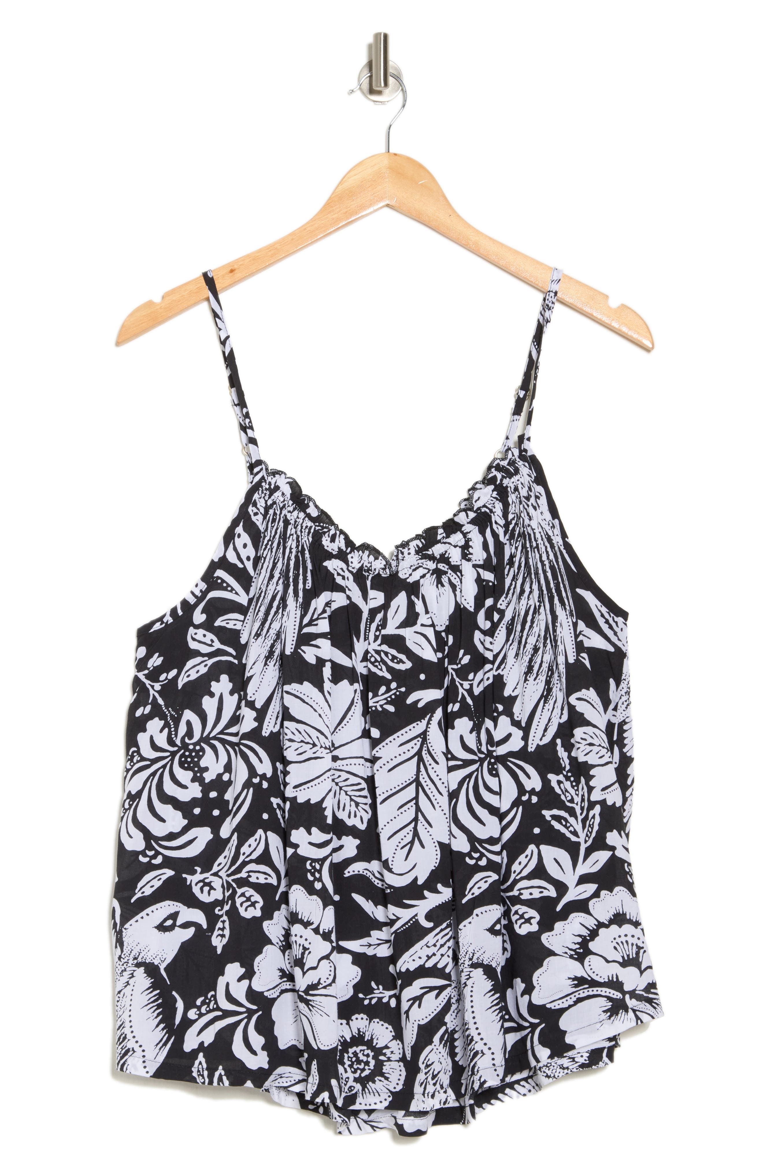 Elan Floral Flowy Cover-Up Camisole | Nordstromrack
