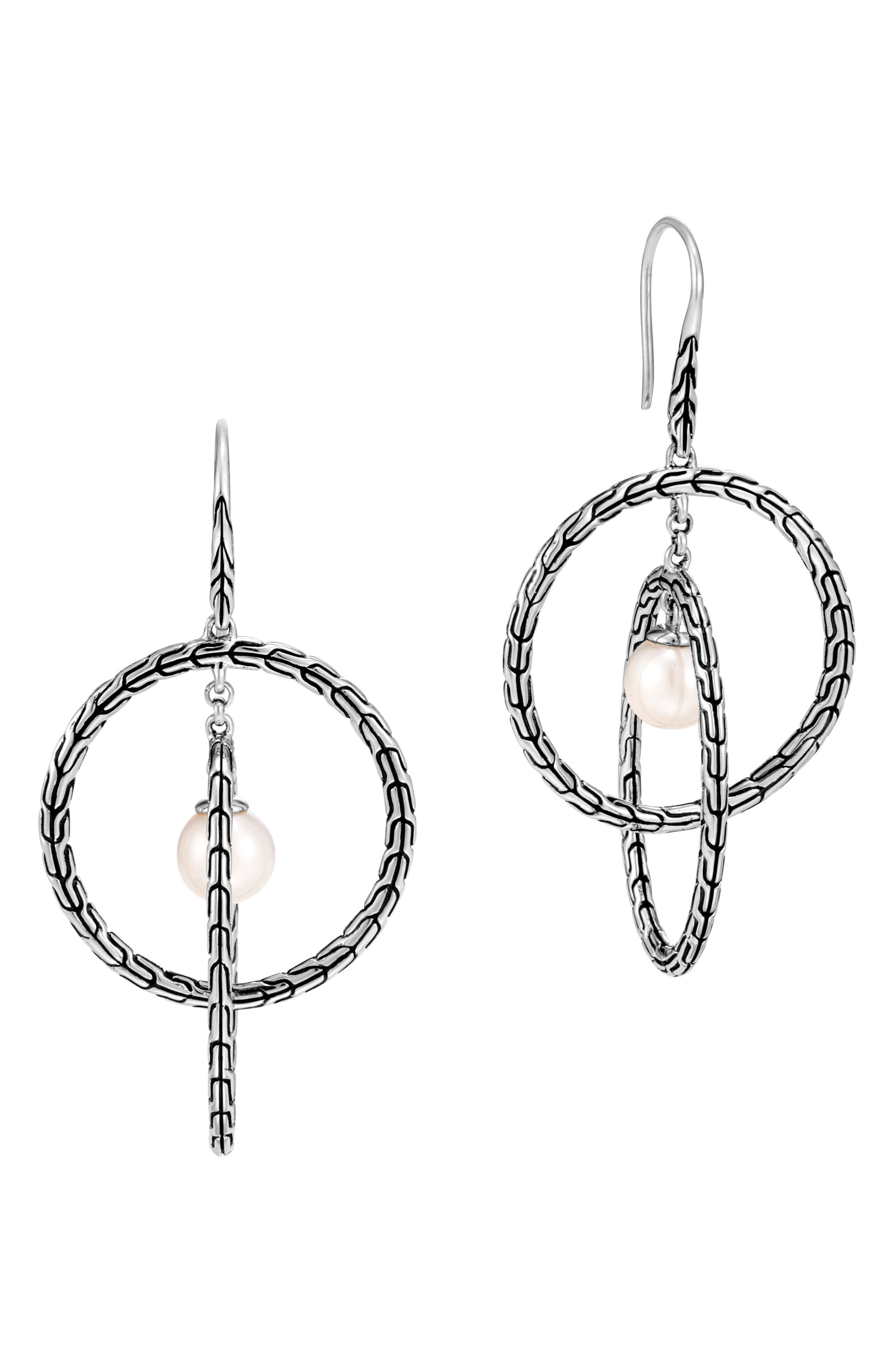 John Hardy Classic Chain Silver Orbital Drop Earrings | Nordstromrack