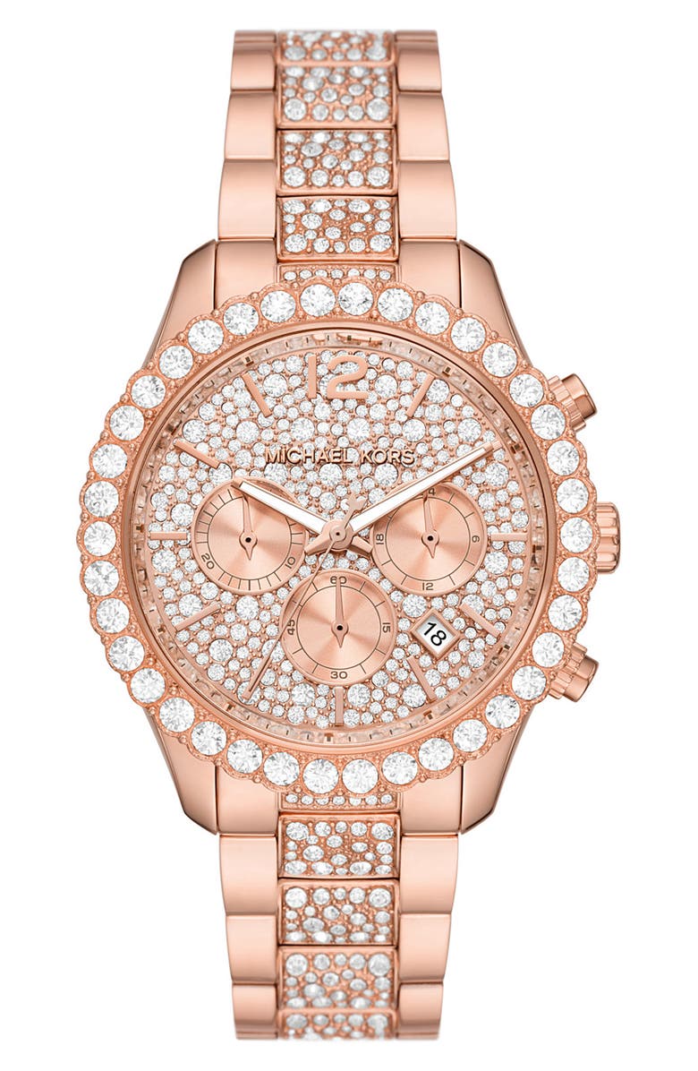 Michael Kors Layton Pavé Chronograph Bracelet Watch, 42mm | Nordstrom