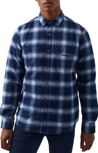 French Connection Plaid Cotton Flannel Overshirt | Nordstrom