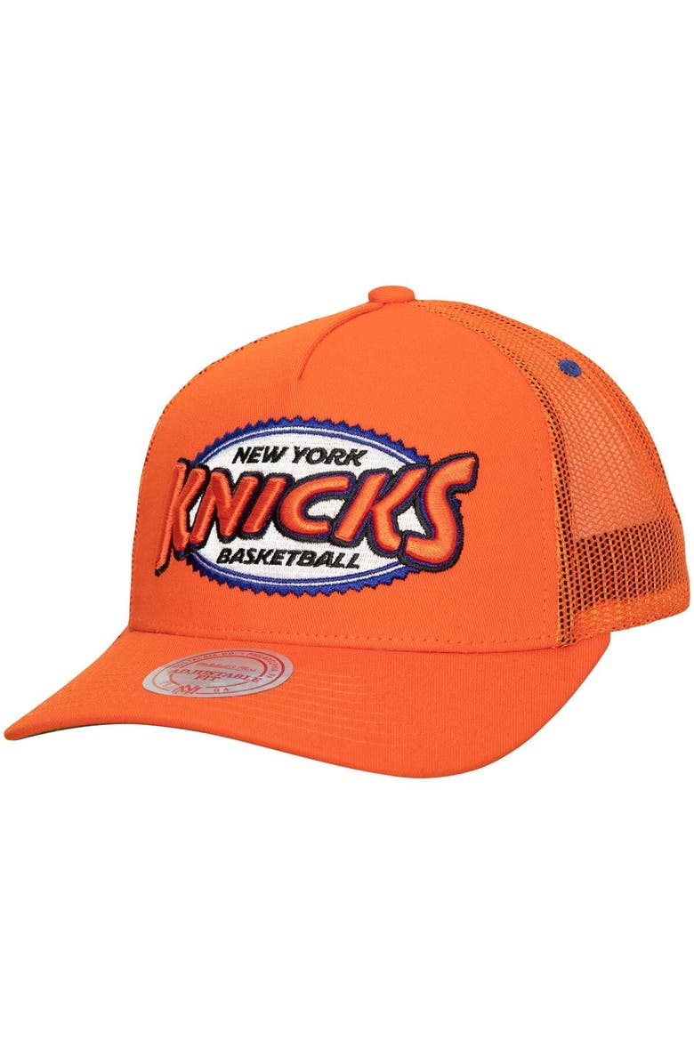 Mitchell & Ness Men's Mitchell & Ness Orange New York Knicks Team Seal ...
