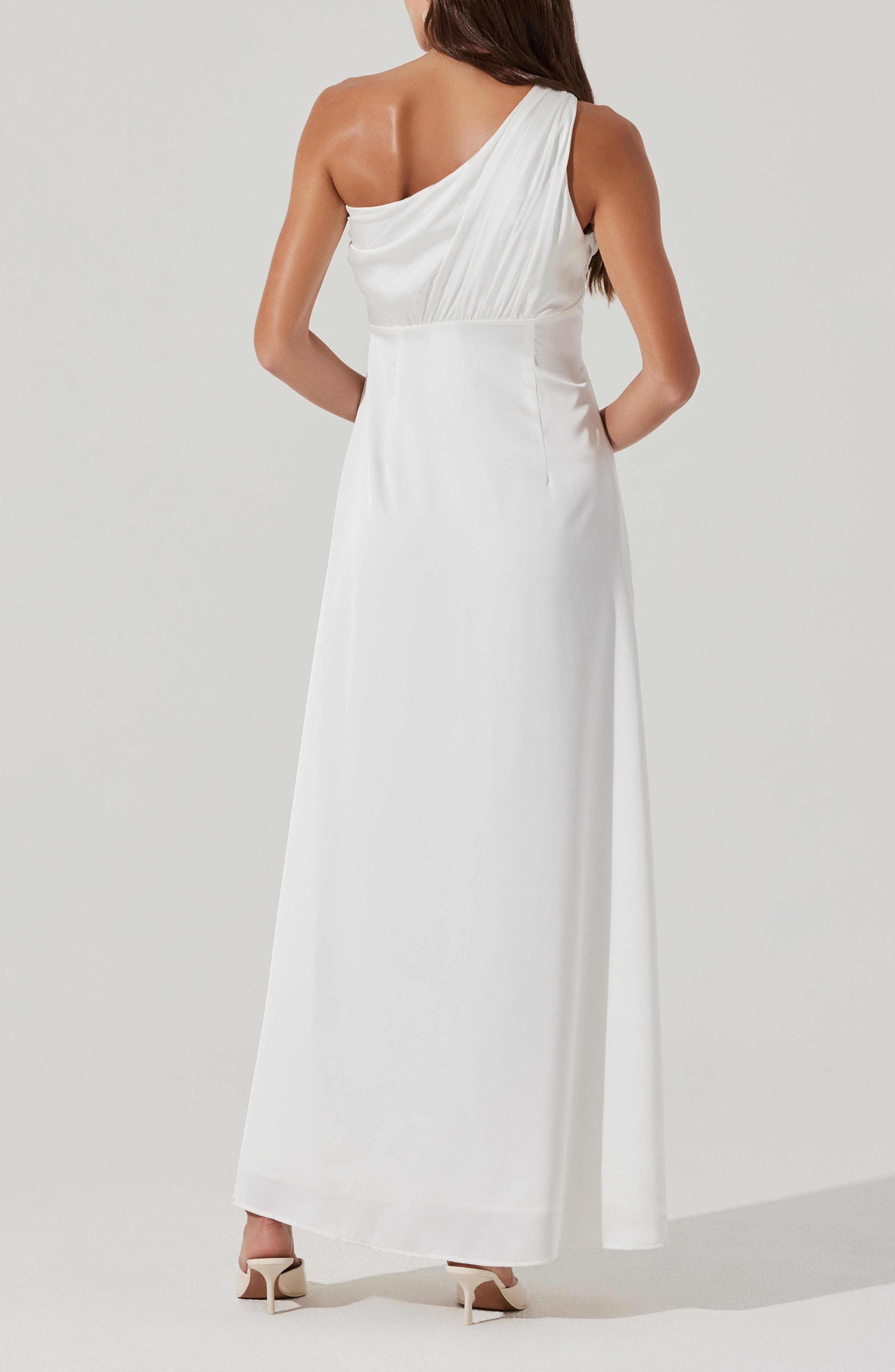 ASTR the Label Atolia Draped One-Shoulder Gown | Nordstromrack