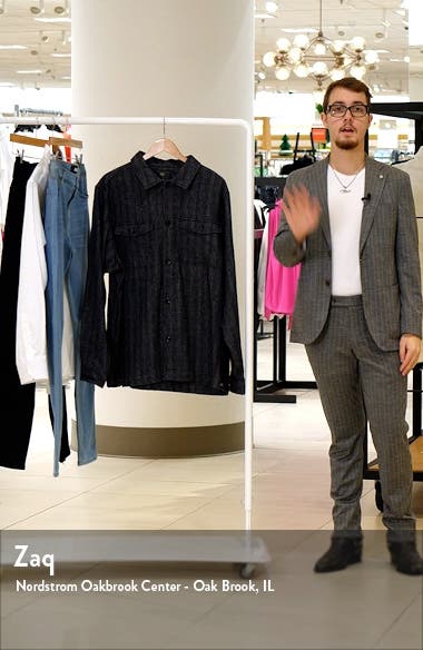 SOFT CLOTH Melrose Soft Wool Blend Herringbone Shirt Jacket | Nordstrom