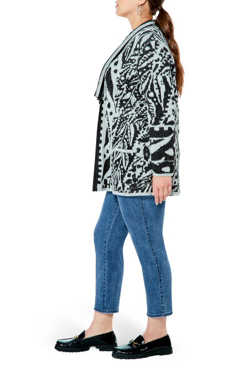 NIC+ZOE Here & There Jacquard Open Front Cardigan | Nordstrom