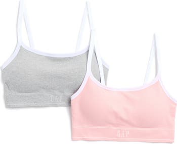 GAP 2-Pack Square Neck Ribbed Bralettes | Nordstromrack