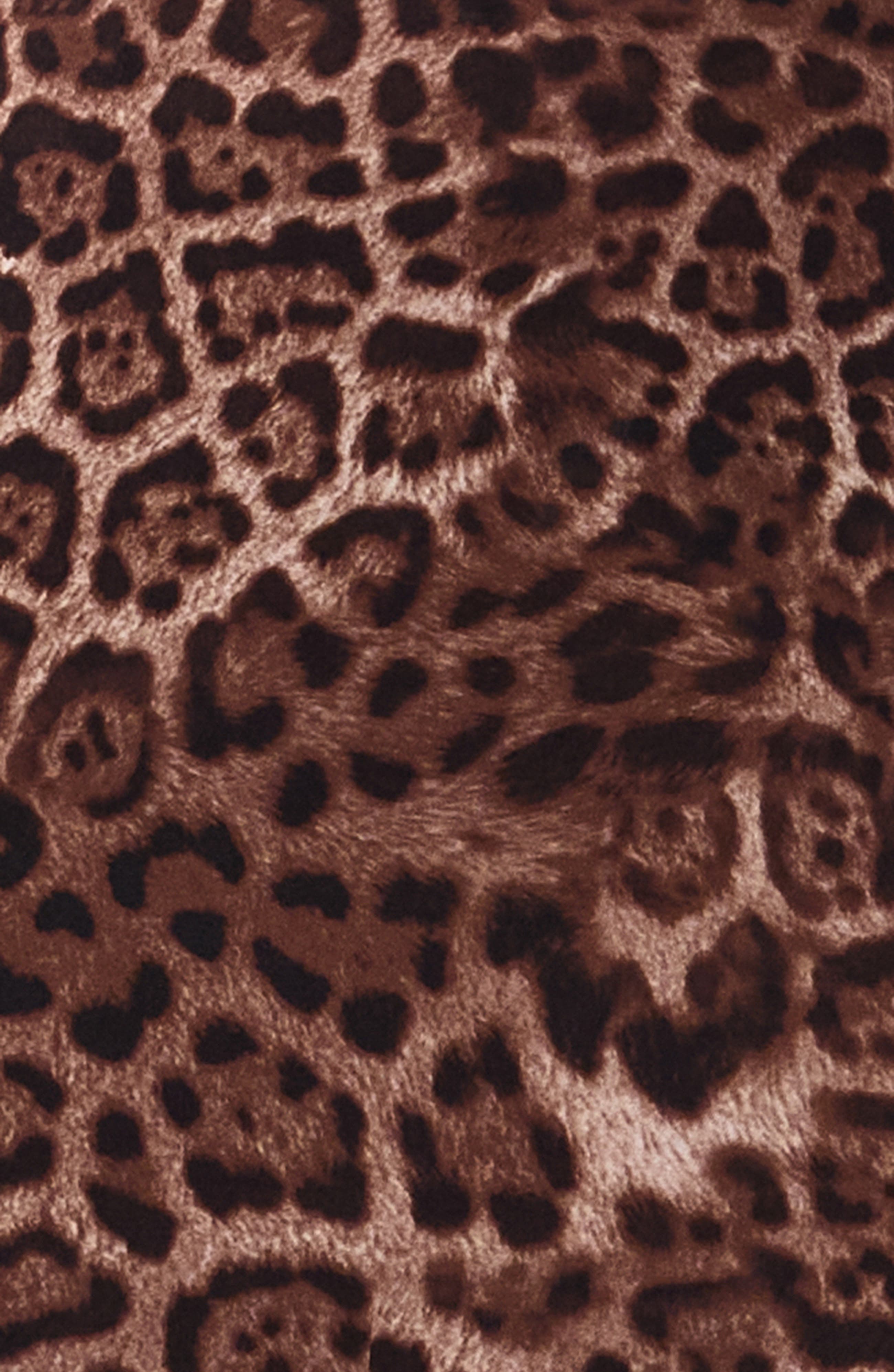 Naked Wardrobe Leopard Print Long Sleeve Body-Con Maxi Dress | Nordstrom