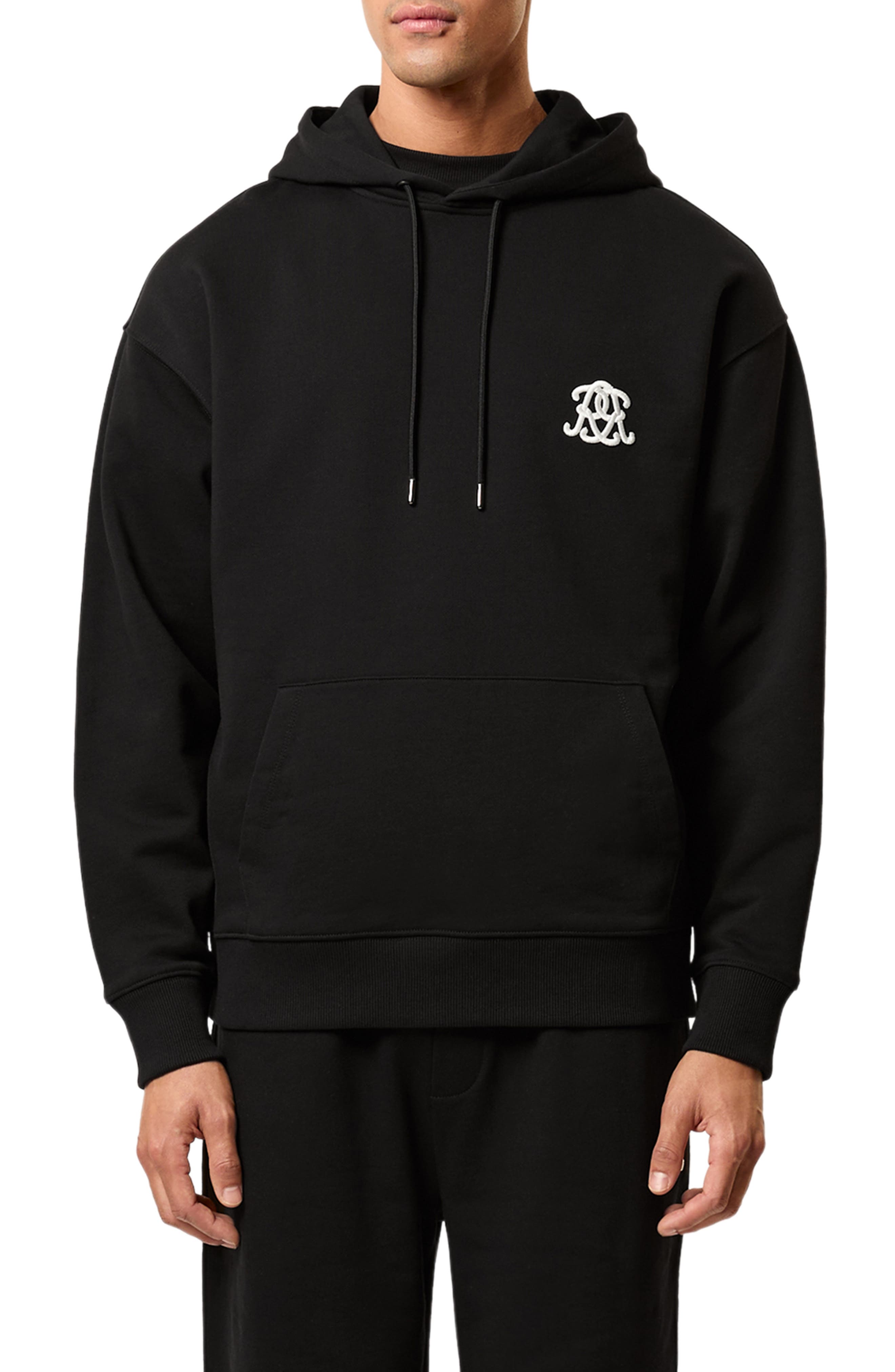 Reiss Conlin Embroidered Hoodie | Nordstrom