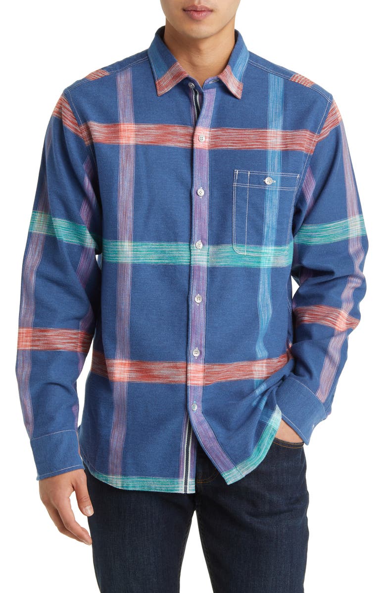 Tommy Bahama Canyon Beach Chill Out Check Button-Up Shirt | Nordstrom
