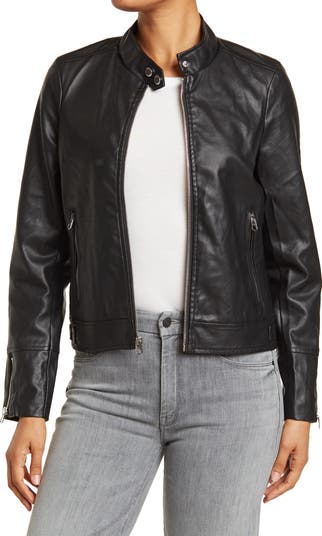 French Connection Quilted Faux Leather Jacket | Nordstromrack