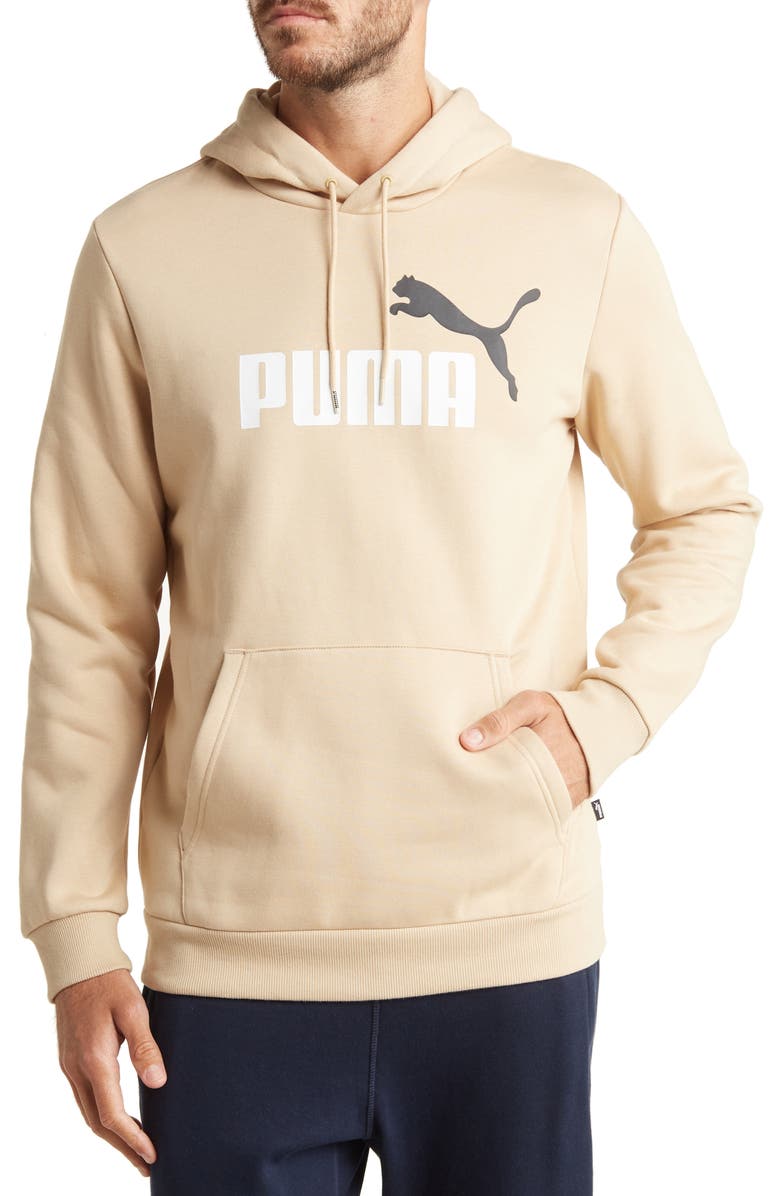 PUMA Logo Print Fleece Pullover Hoodie | Nordstromrack