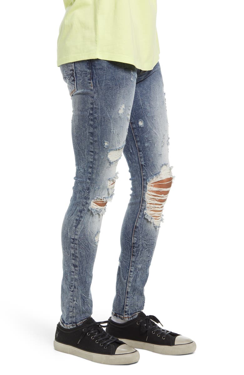Cult of Individuality Punk Super Skinny Ripped Stretch Jeans ...