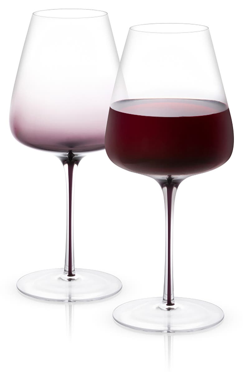 JoyJolt Set of 2 Black Swan Wine Glasses | Nordstromrack