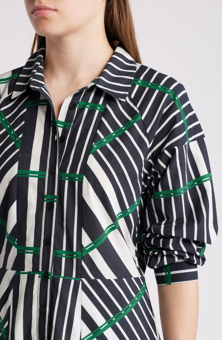 Du Paradis Hazel Long Sleeve Midi Shirtdress | Nordstromrack