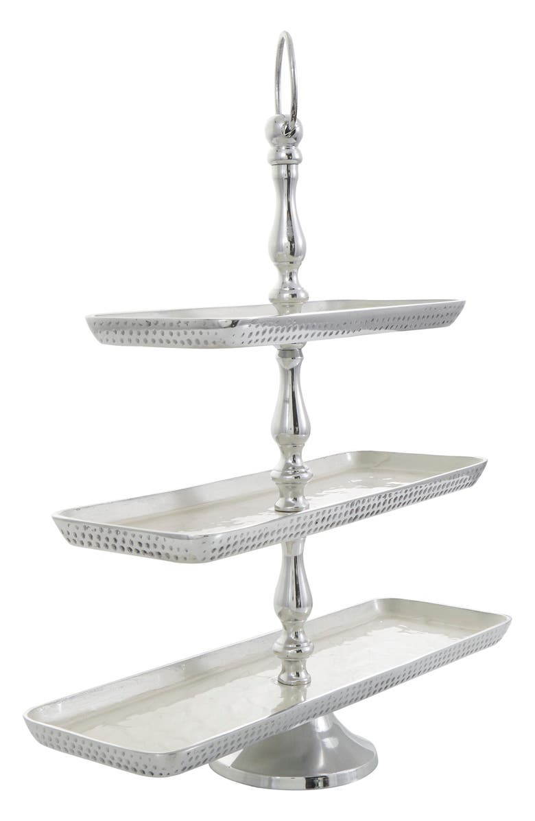 Novogratz Silver 3-Tiered Serving Stand | Nordstromrack