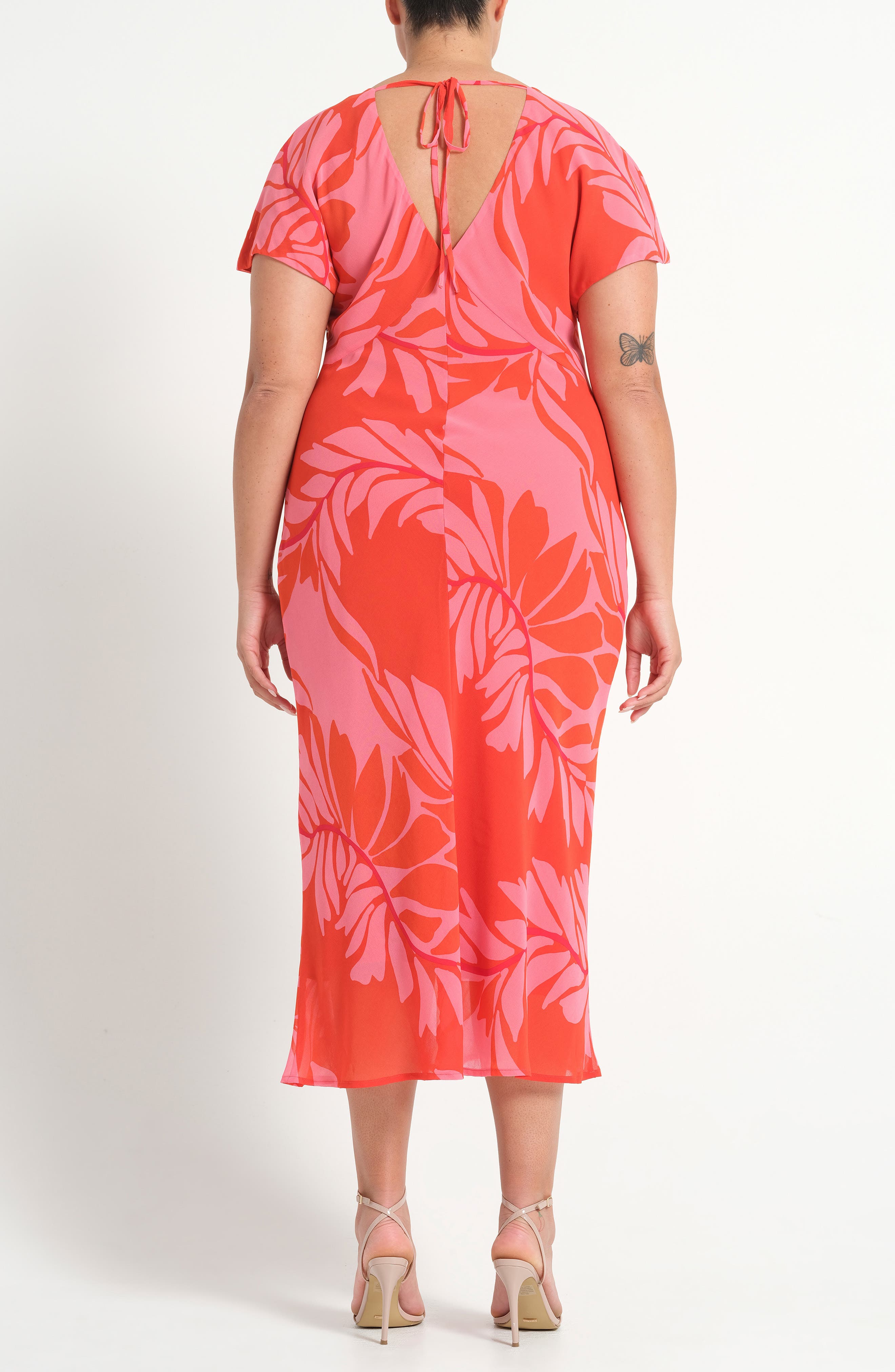 Estelle Leyla Leaf Print Sheath Midi Dress (Women) | Nordstrom