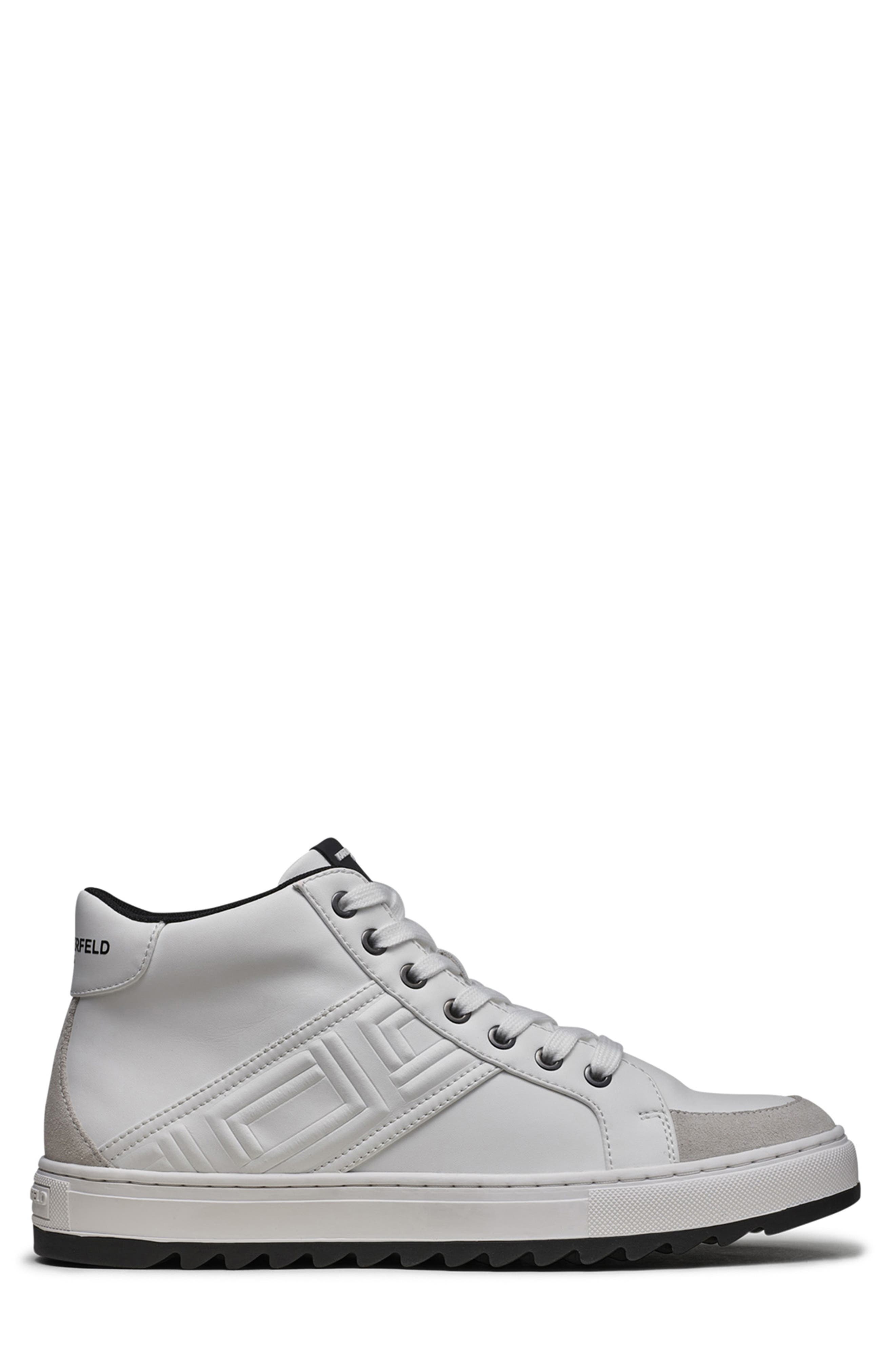 KARL LAGERFELD PARIS Embossed High Top Sneaker (Men) | Nordstromrack