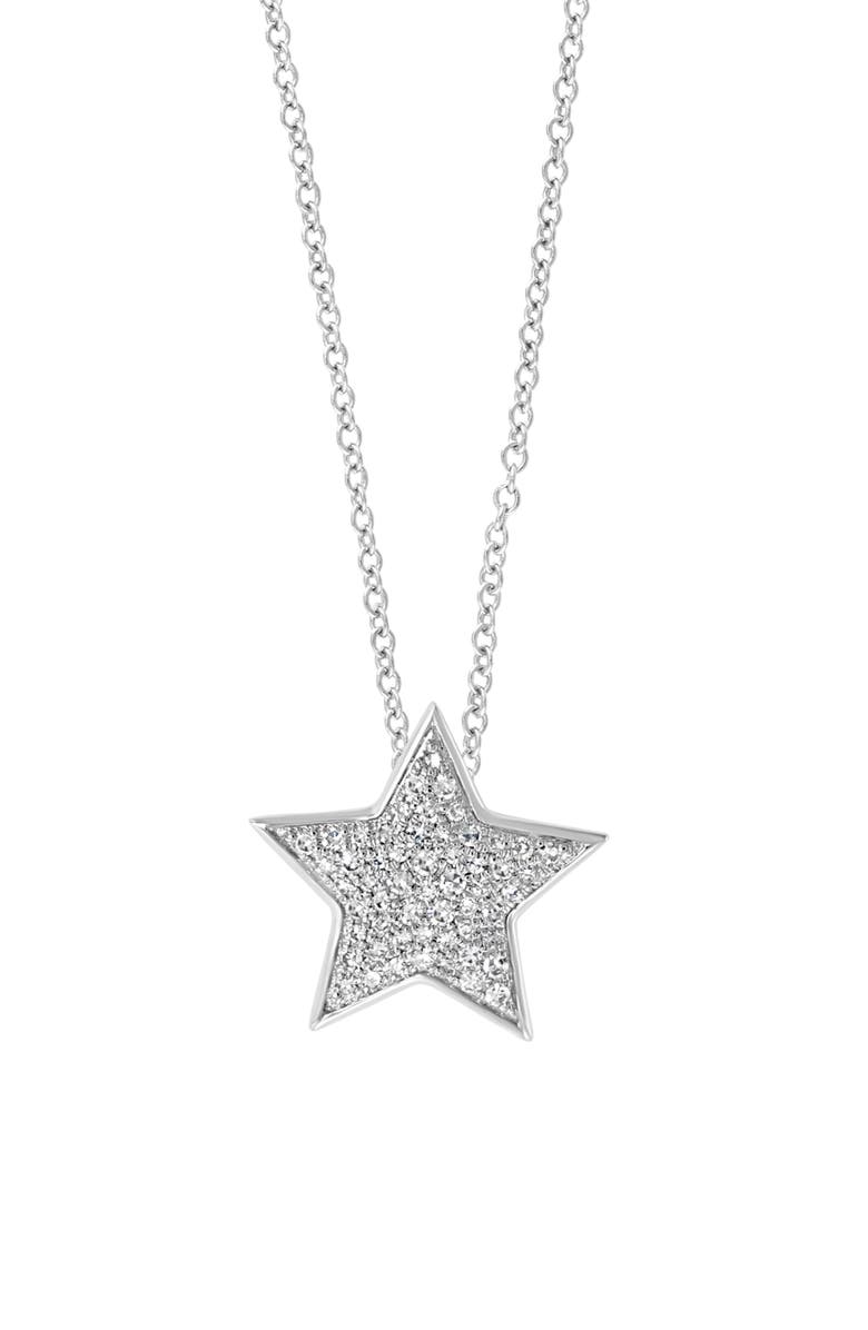 EFFY 14K White Gold Diamond Star Necklace - 0.24 ctw | Nordstromrack