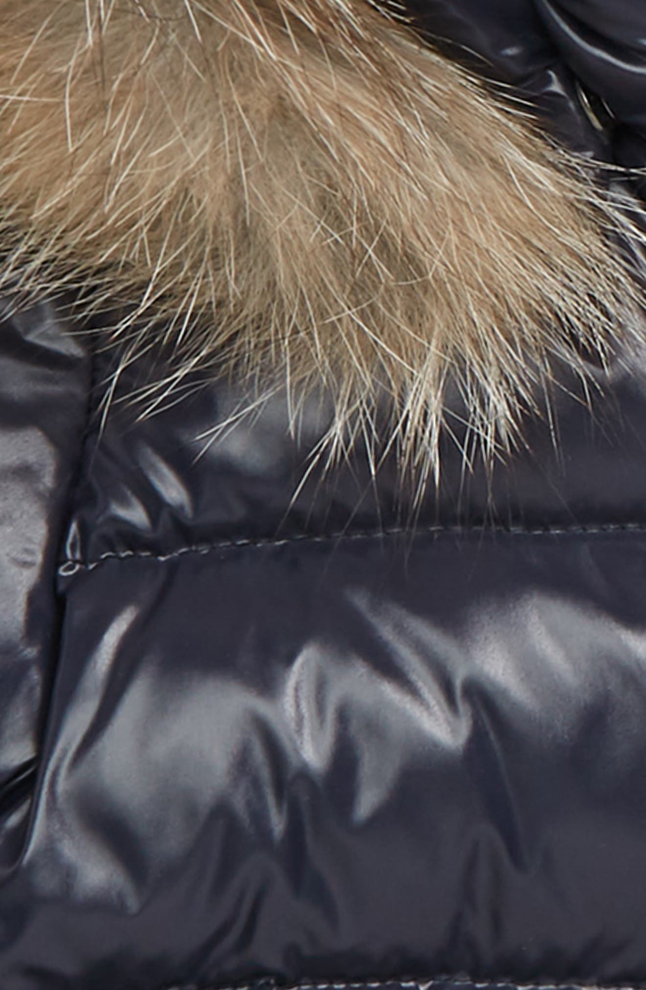 Moncler K2 Water Resistant Hooded Down Jacket with Genuine Fox Fur Trim ...