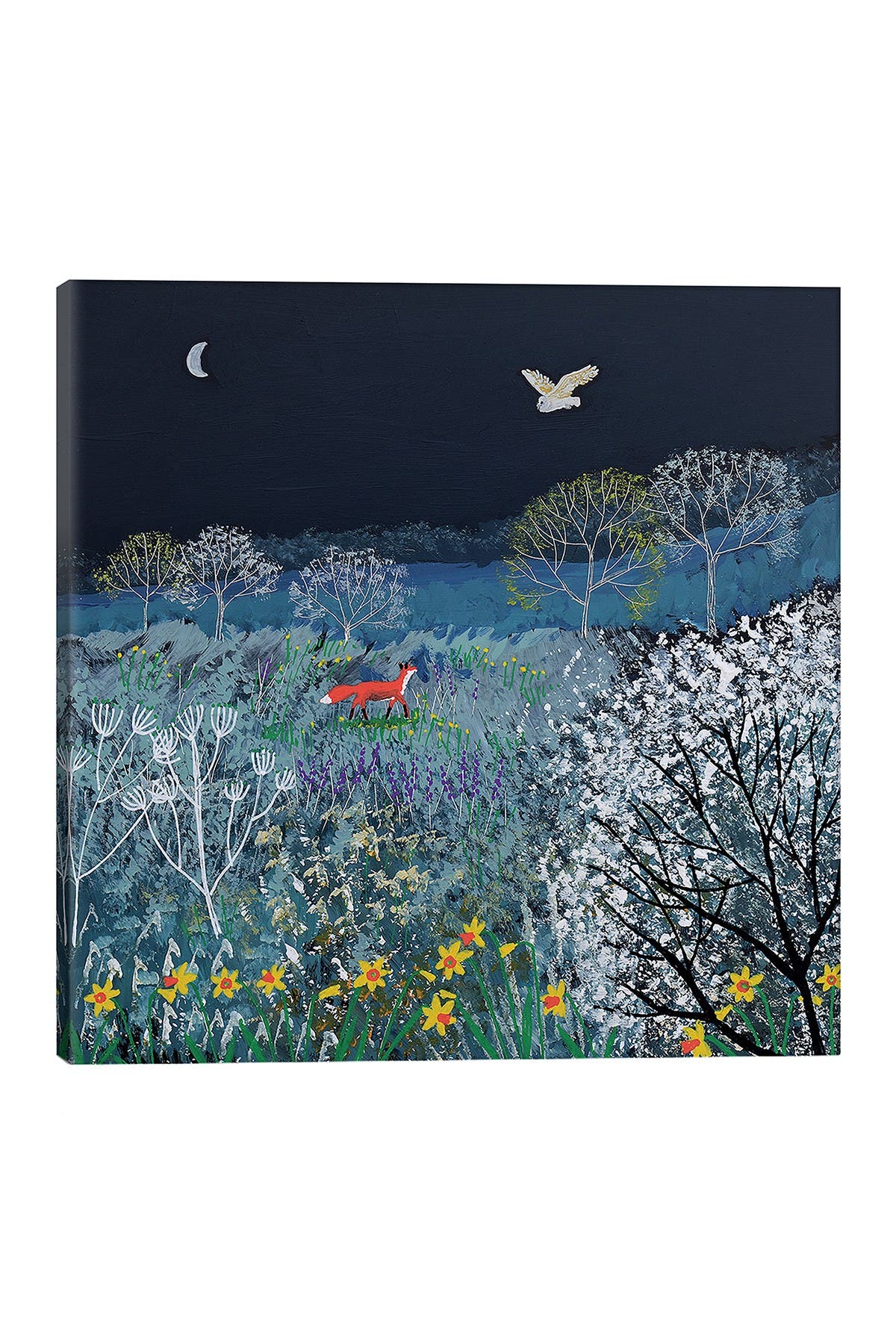 iCanvas Spring Night by Jo Grundy Canvas Wall Art - 18" x 18 ...