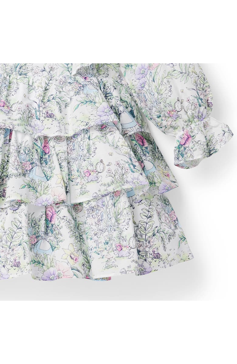 Janie and Jack x Disney Kids' Alice in Wonderland Long Sleeve Ruffle ...
