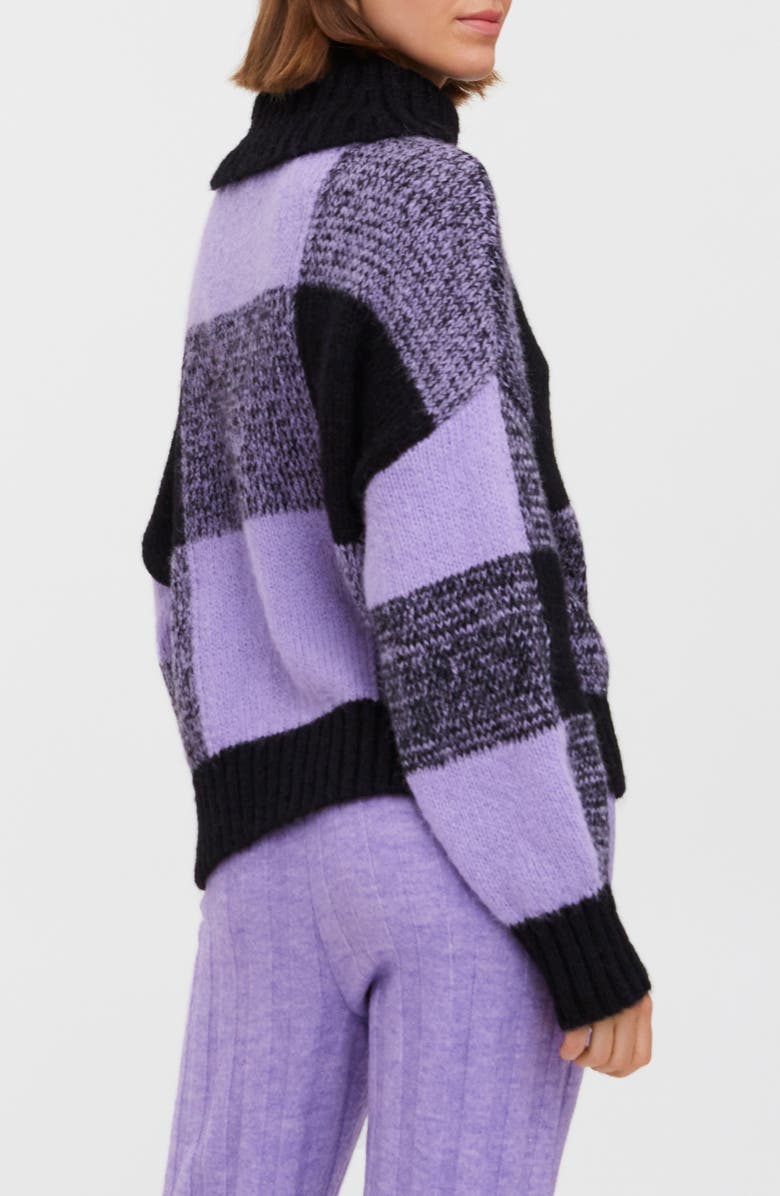 VERO MODA Crystal Buffalo Check Cowl Neck Sweater | Nordstromrack