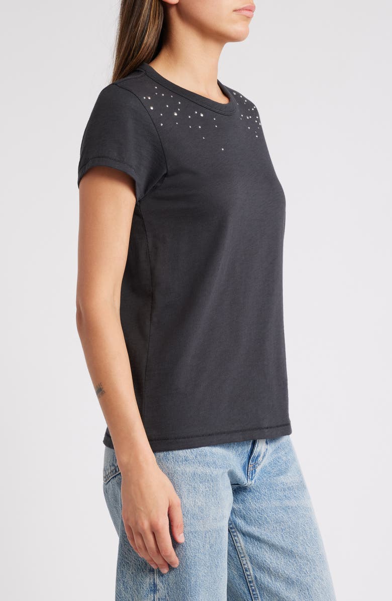 rag & bone Studded Cotton Crewneck T-Shirt | Nordstrom