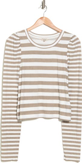 Splendid Casey Stripe Long Sleeve Cotton Top | Nordstromrack
