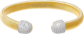 BY ADINA EDEN Pave Square Snake Chain Open Bangle Bracelet | Nordstrom