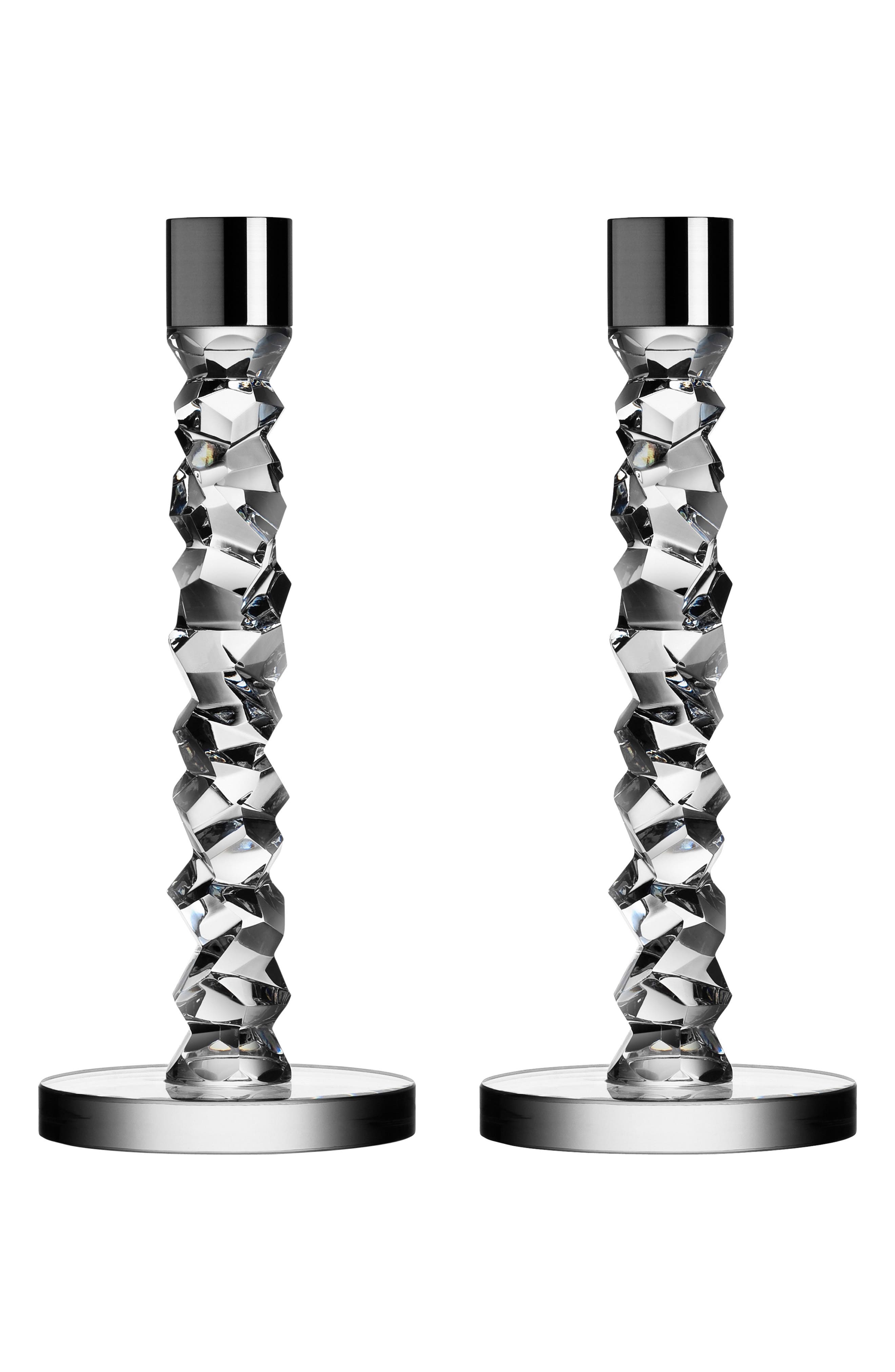 Orrefors Carat Set of 2 Candlesticks | Nordstrom