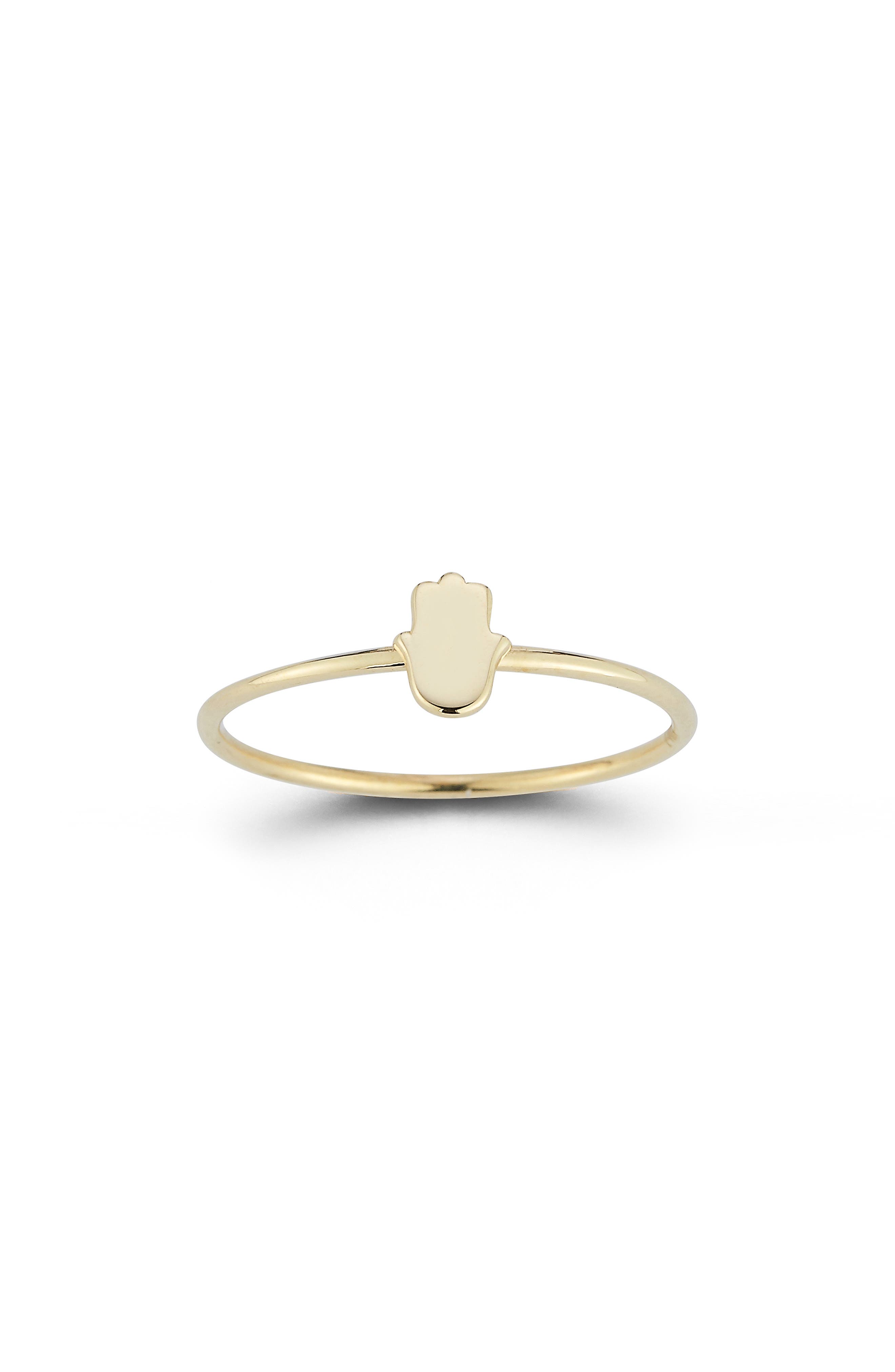Ember Fine Jewelry 14K Gold Hamsa Ring | Nordstromrack